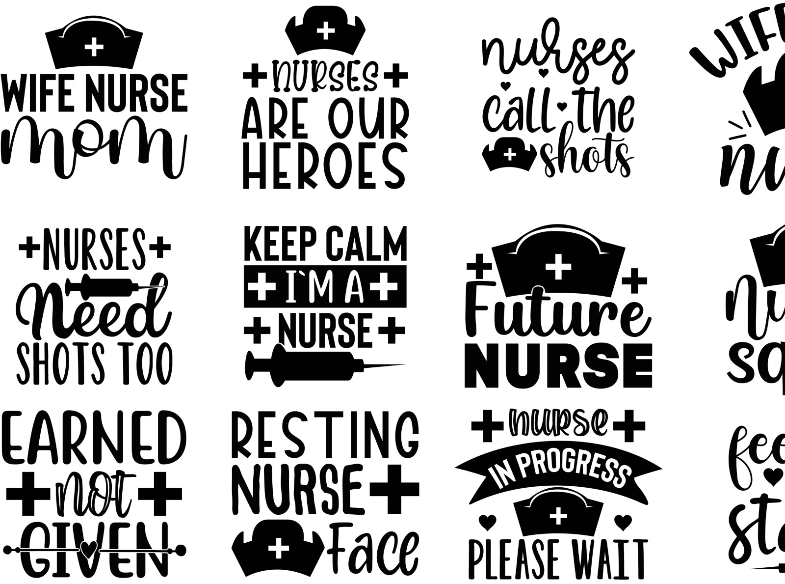 NURSE SVG BUNDLE by graphicstore55 on Dribbble