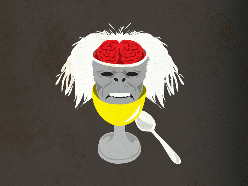 Monkey brain by Kim Langgaard-Nielsen on Dribbble