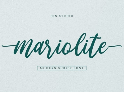 Mariolite - Script Font by Ditatype on Dribbble