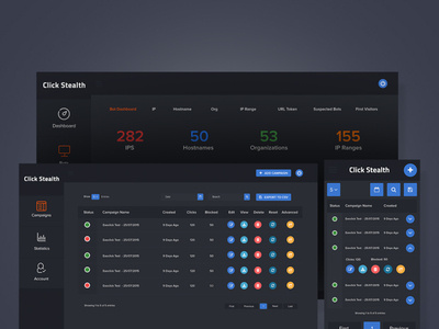 Click Stealth UI by Jp Artacho on Dribbble