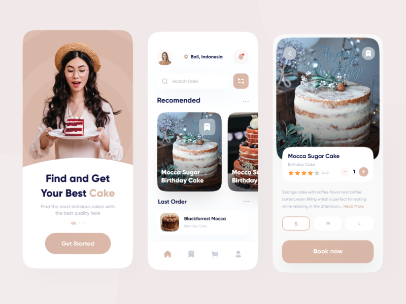 CAKESHOPE APP USER INTERFACE by Redbyte on Dribbble
