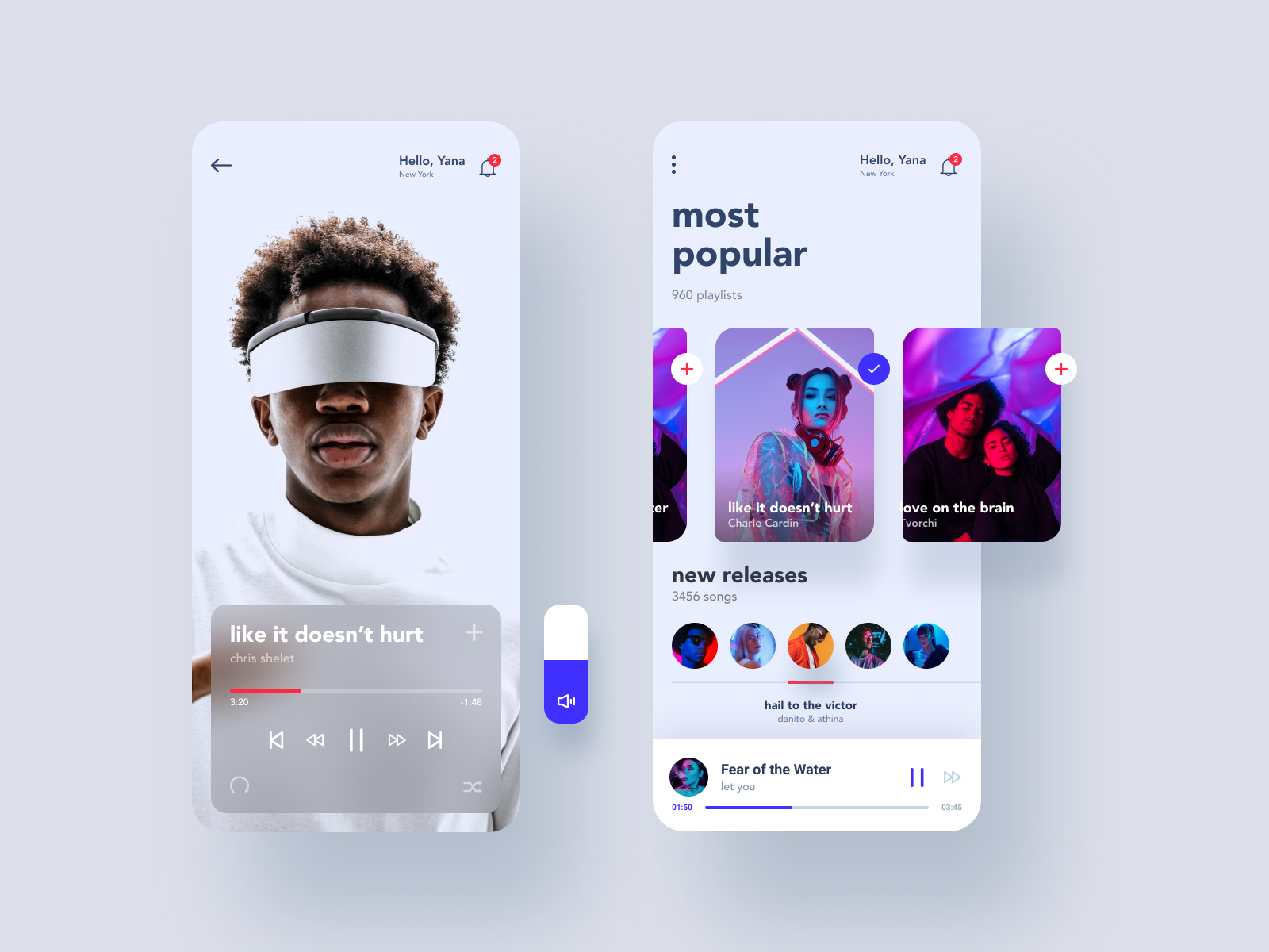 Music Player UI KIT (Dark Theme) by Julia Shagofferova 🇺🇦 on Dribbble
