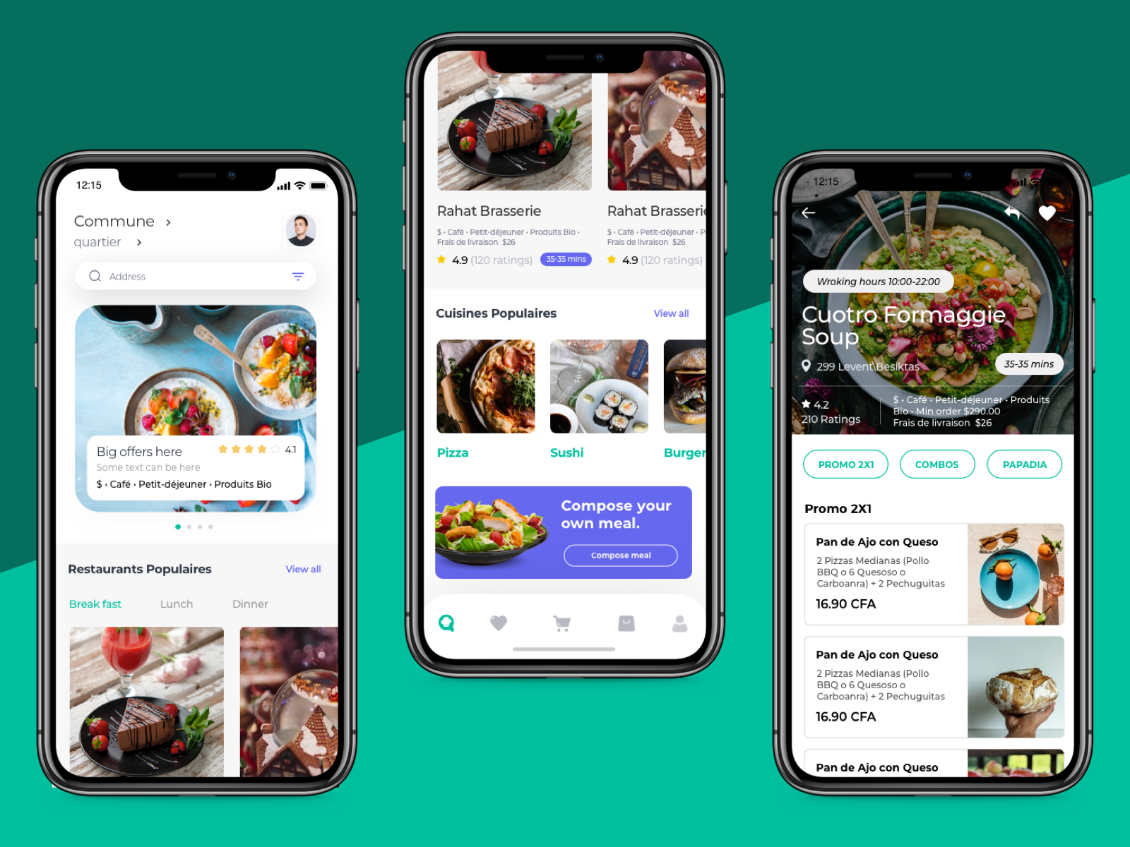 Food app by Tatev on Dribbble