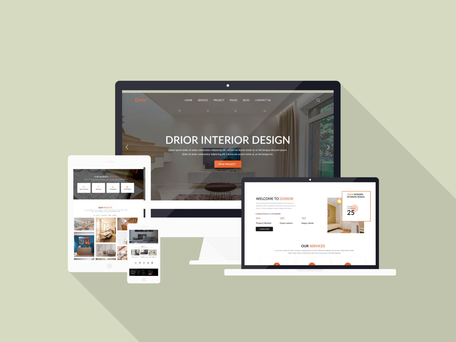 Interior Design Landing page by Marjan Ali on Dribbble
