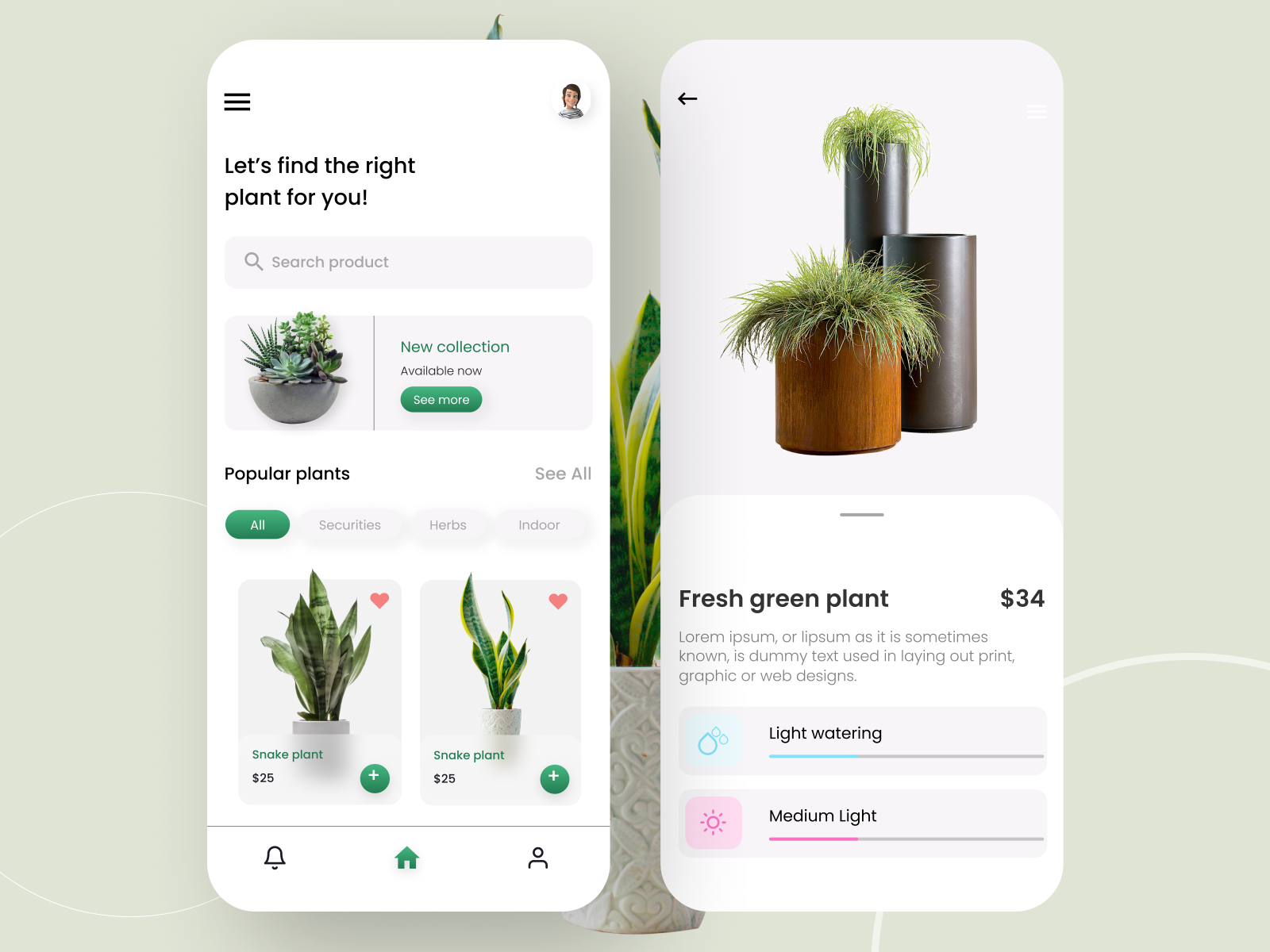 A Plant App Concept by UInida on Dribbble