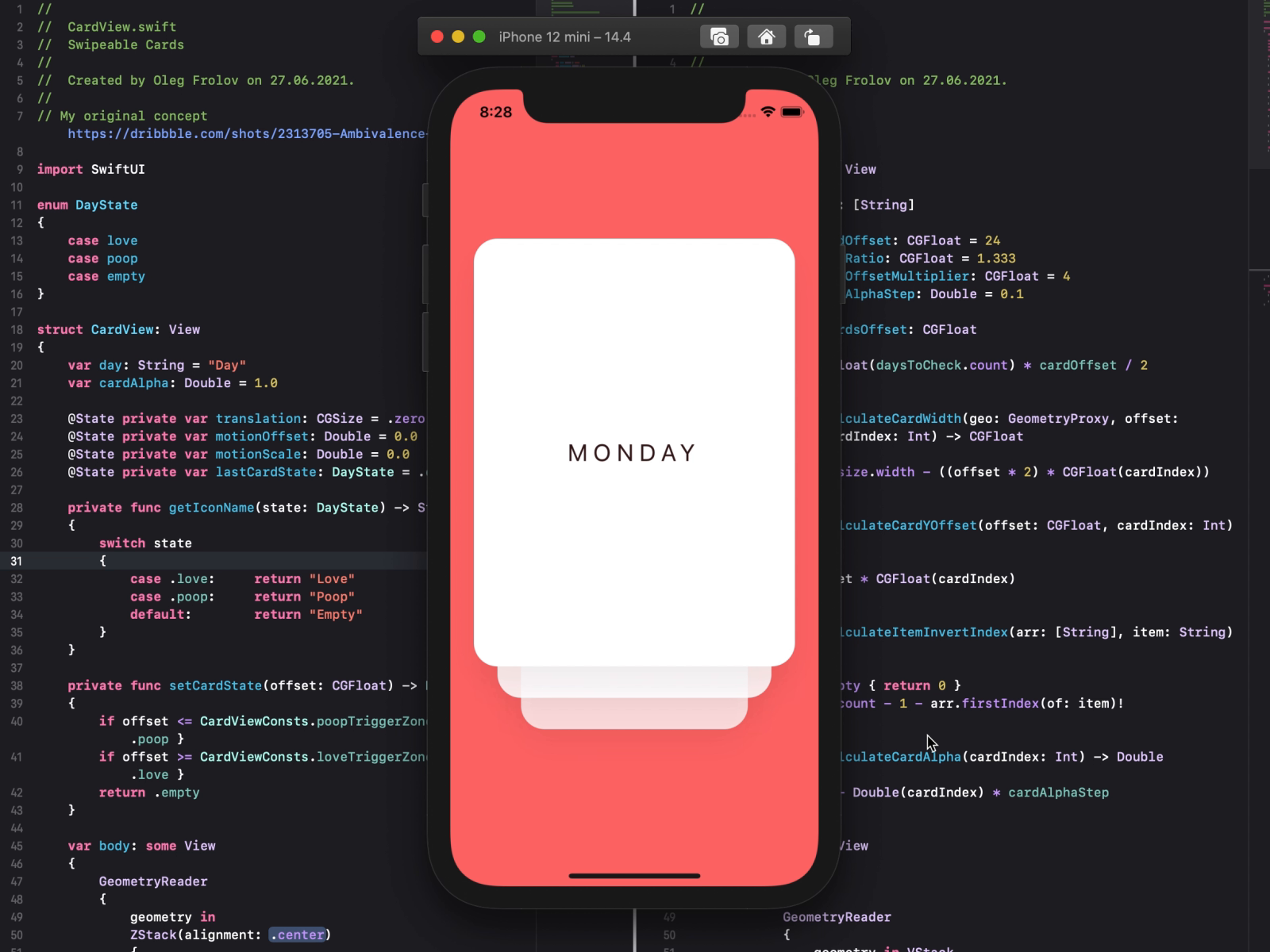 Swipeable Cards by Oleg Frolov on Dribbble Swipeable Cards by Oleg Frolov on Dribbble
