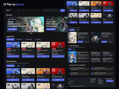 Top Up Games by kddedy_ on Dribbble