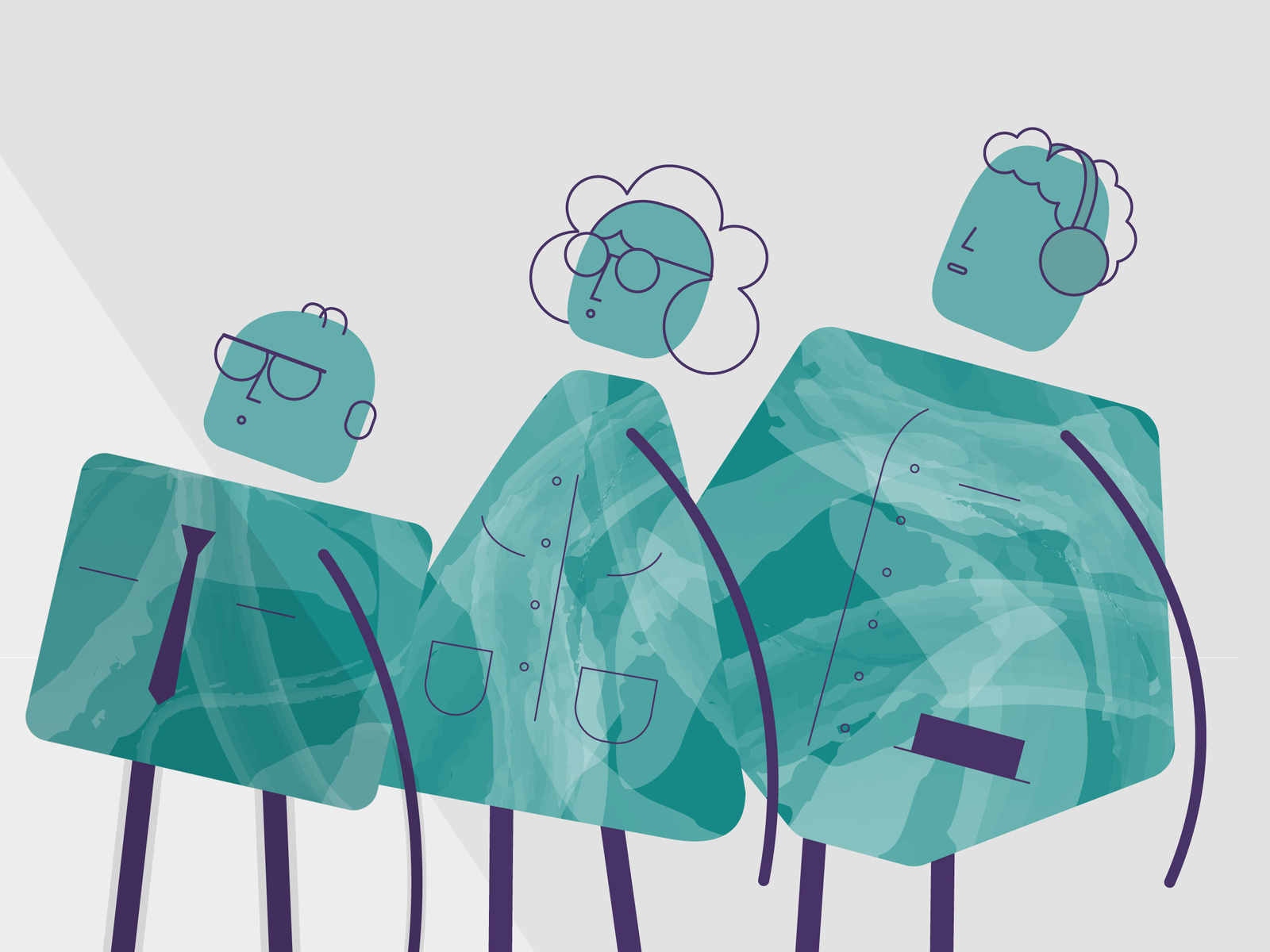 Algorithmia Ai Layer team! by Brutal Studio on Dribbble