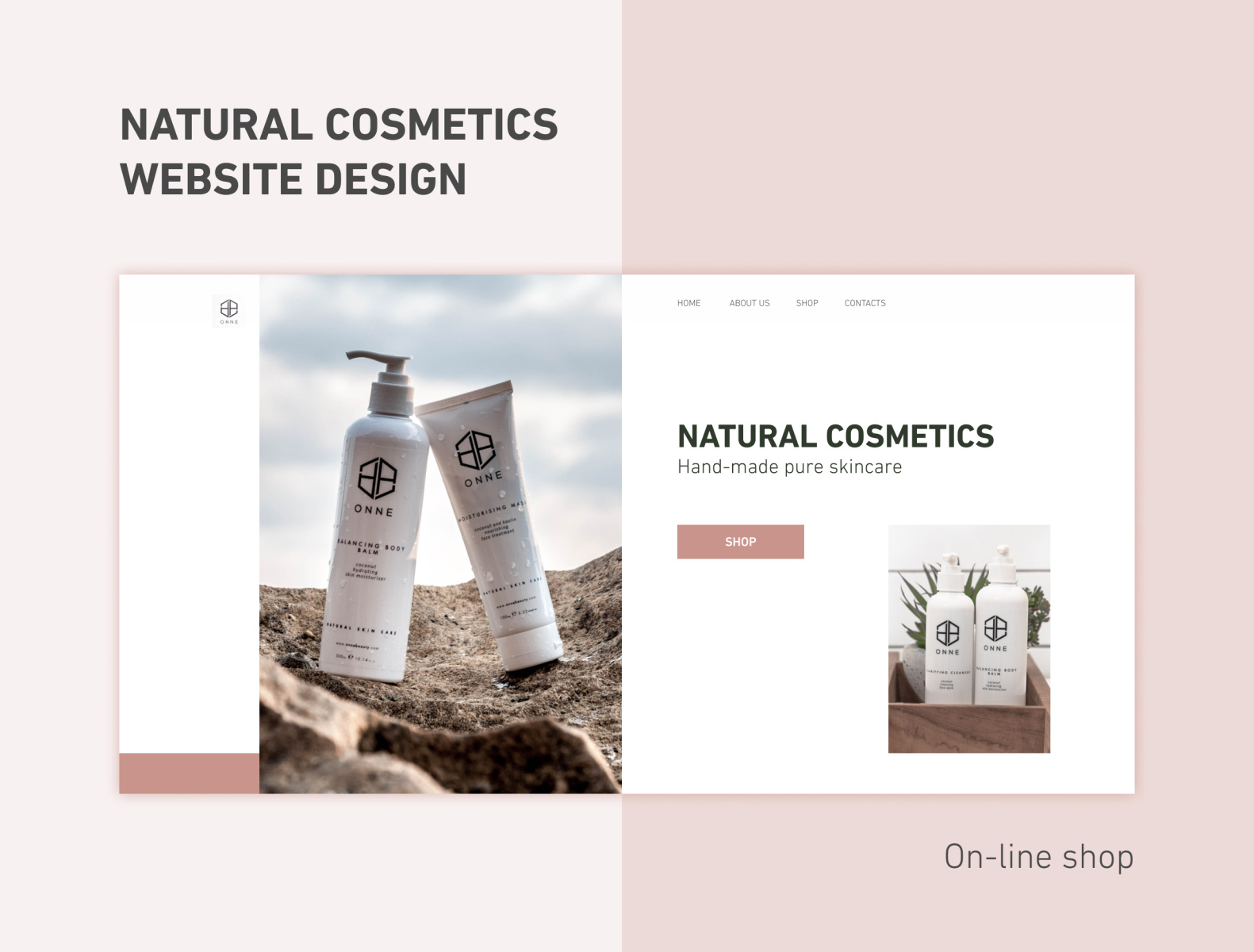 Natural cosmetics website design by Lily Smirnova on Dribbble
