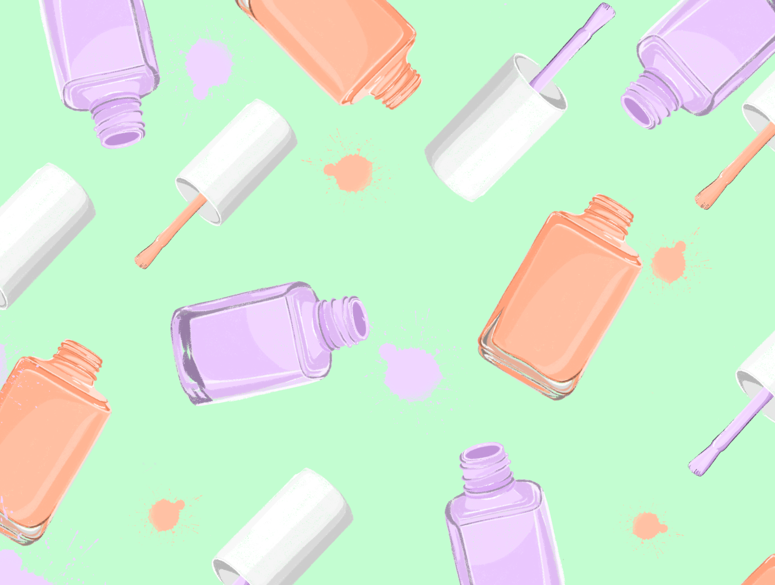 Nail polish pattern by Daria-art on Dribbble