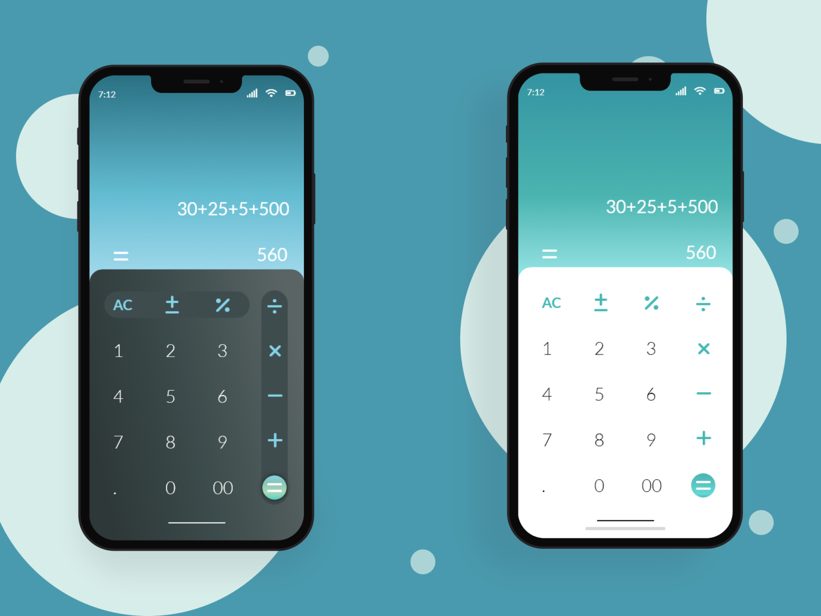 Daily UI Challenge 004 (Calculator) by Ajinkya Patwardhan on Dribbble