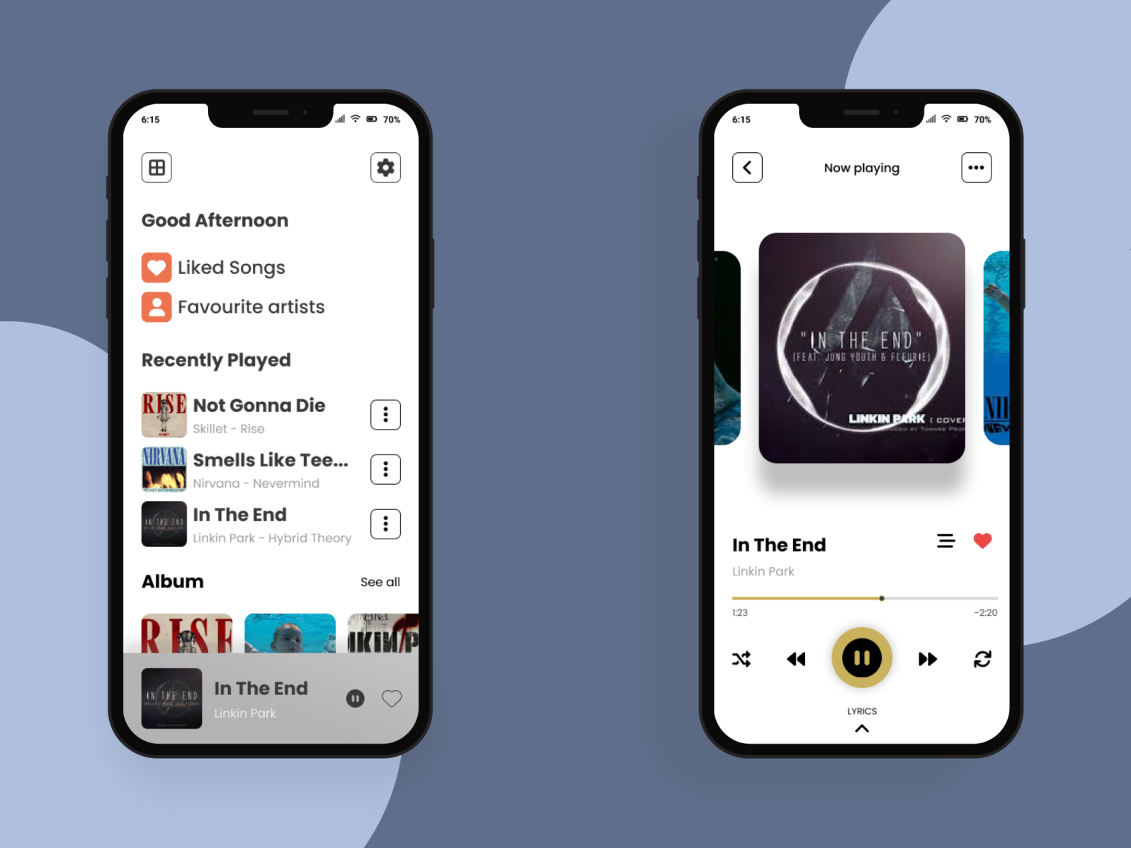 Daily UI Challenge 009 (Music Player) by Ajinkya Patwardhan on Dribbble