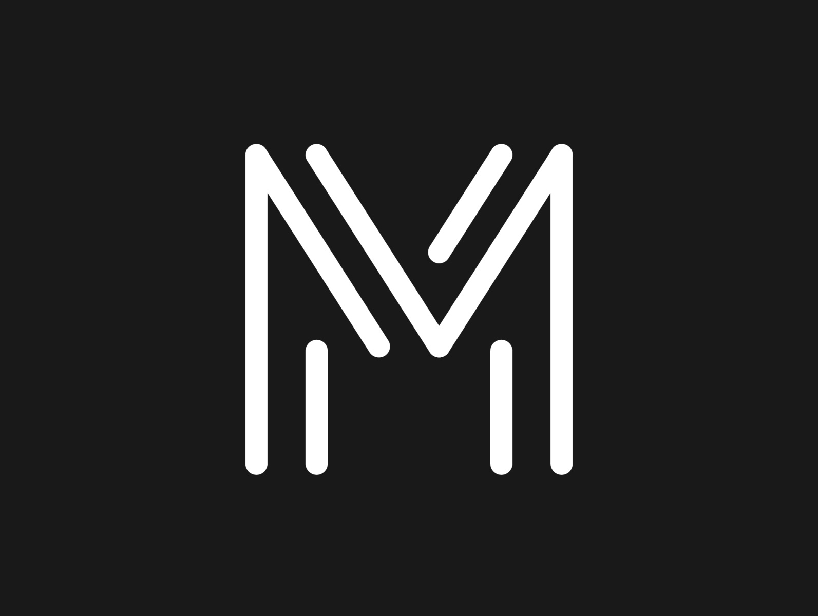 Monogram Logo Minimalist by Ahmad Muzzammil on Dribbble