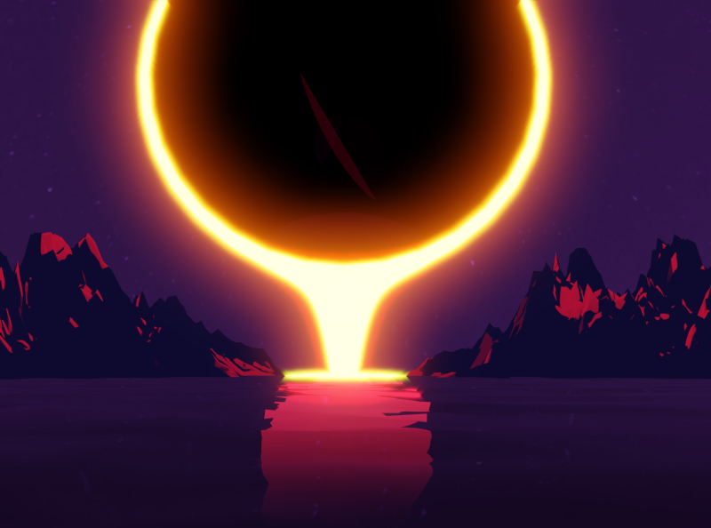 Neon Eclipse by Noitzer on Dribbble