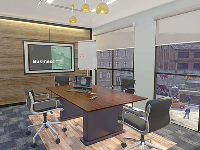 3d Office layout by Domenico on Dribbble