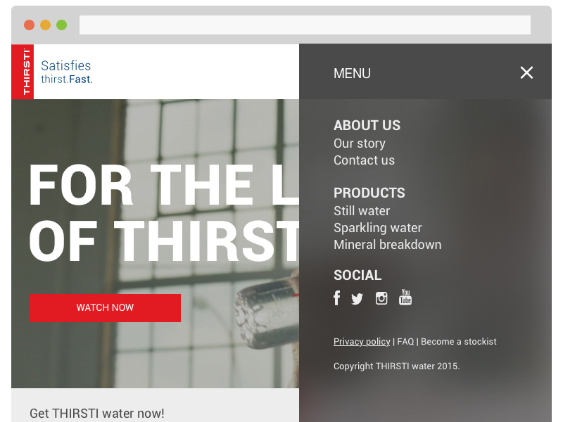 Menu UI by Jonathan Lavender on Dribbble