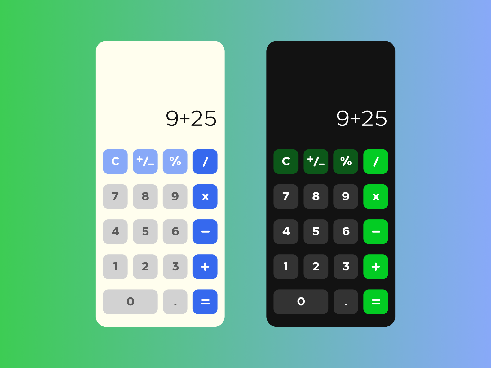 Daily UI #004 - Calculator by Drew Marques on Dribbble
