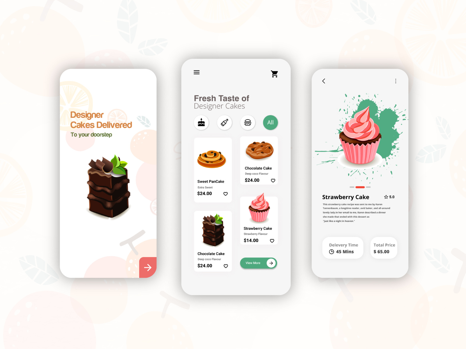 Cake Mobile app UI-UX design by Fahim Emon on Dribbble