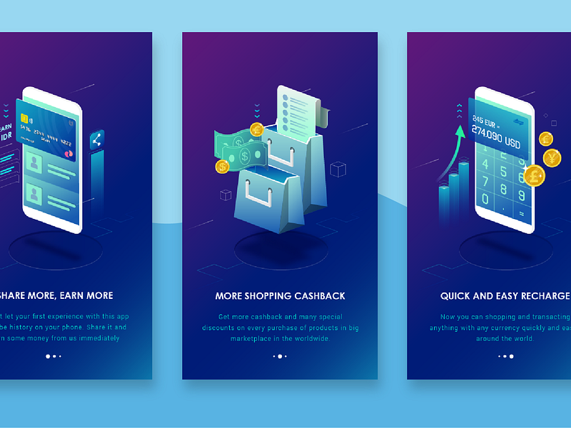 On Boarding Screen - Card Feature by Muhammad Aseif for Plainthing ...