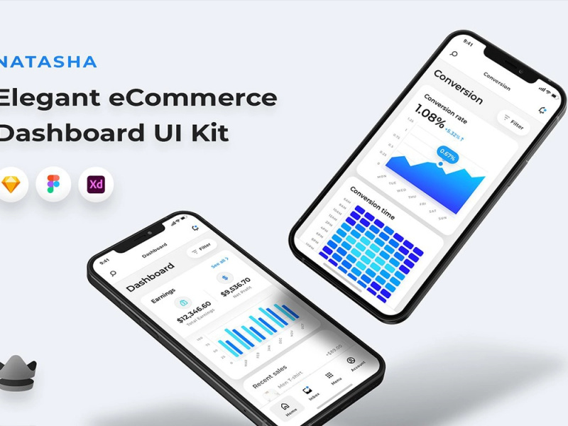 Modern mobile e-commerce dashboard and affiliate center app UI by Dan ...