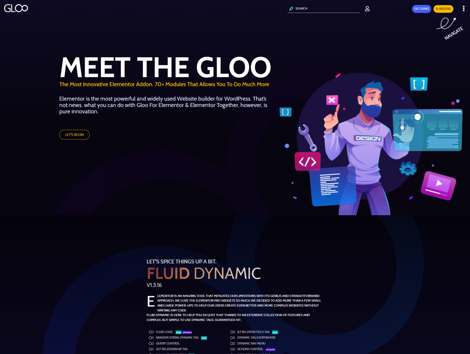 New Gloo.ooo homepage by Omri Tamir on Dribbble