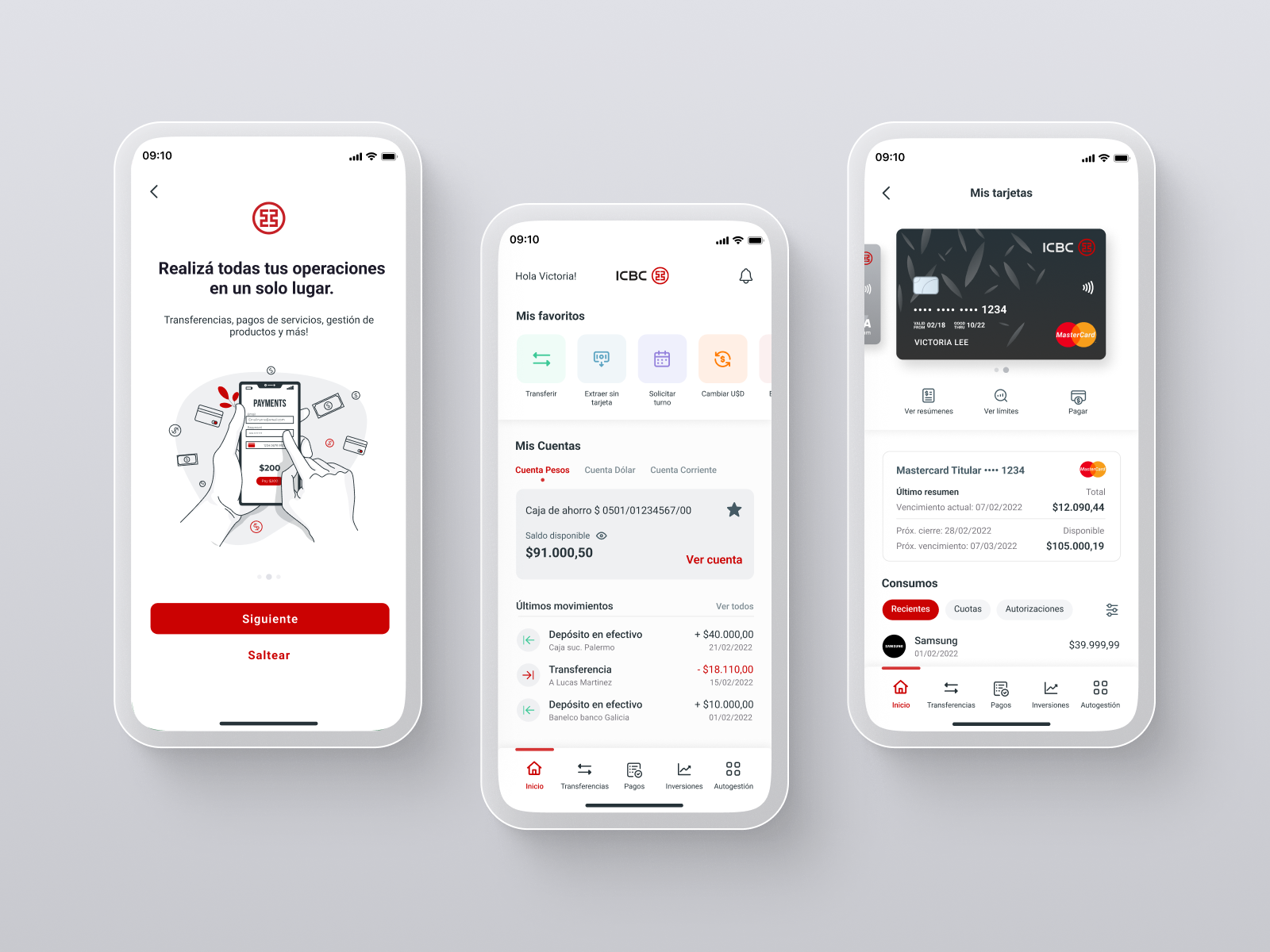 ICBC Mobile Banking App Redesign by Victoria Zheng on Dribbble