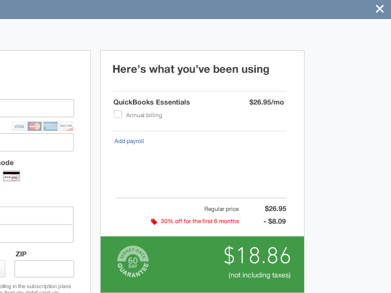 QuickBooks Subscription Page Redesign by Kylie Tuosto for Intuit on ...