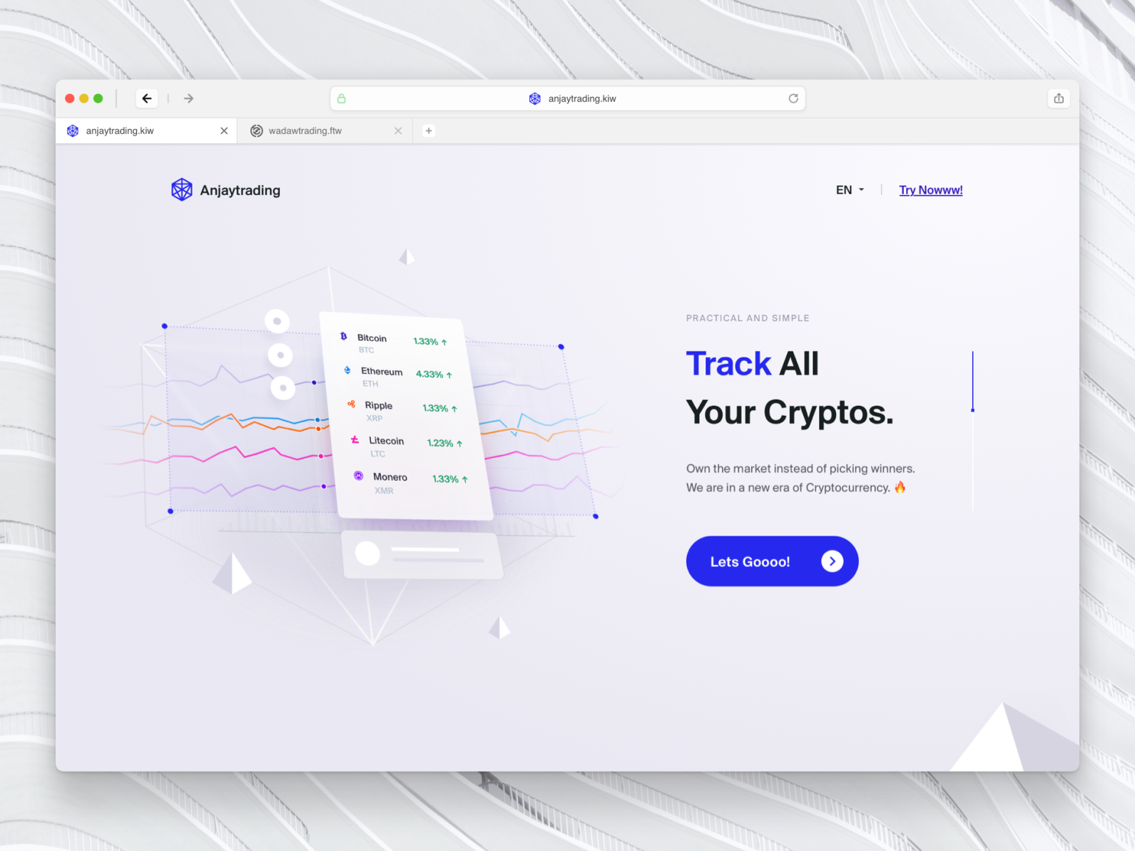 Cryptocurrency Trading Website 4 by adiatma bani on Dribbble
