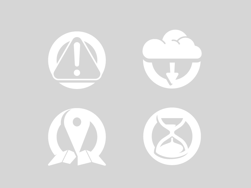 White Icons Set - Sample 1 by Tom Johnson on Dribbble