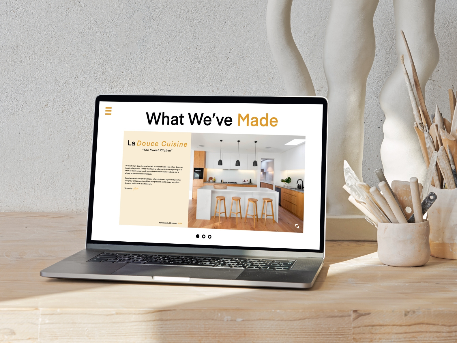 What We’ve Made (Portfolio Screen) Mock-up by Shelby on Dribbble