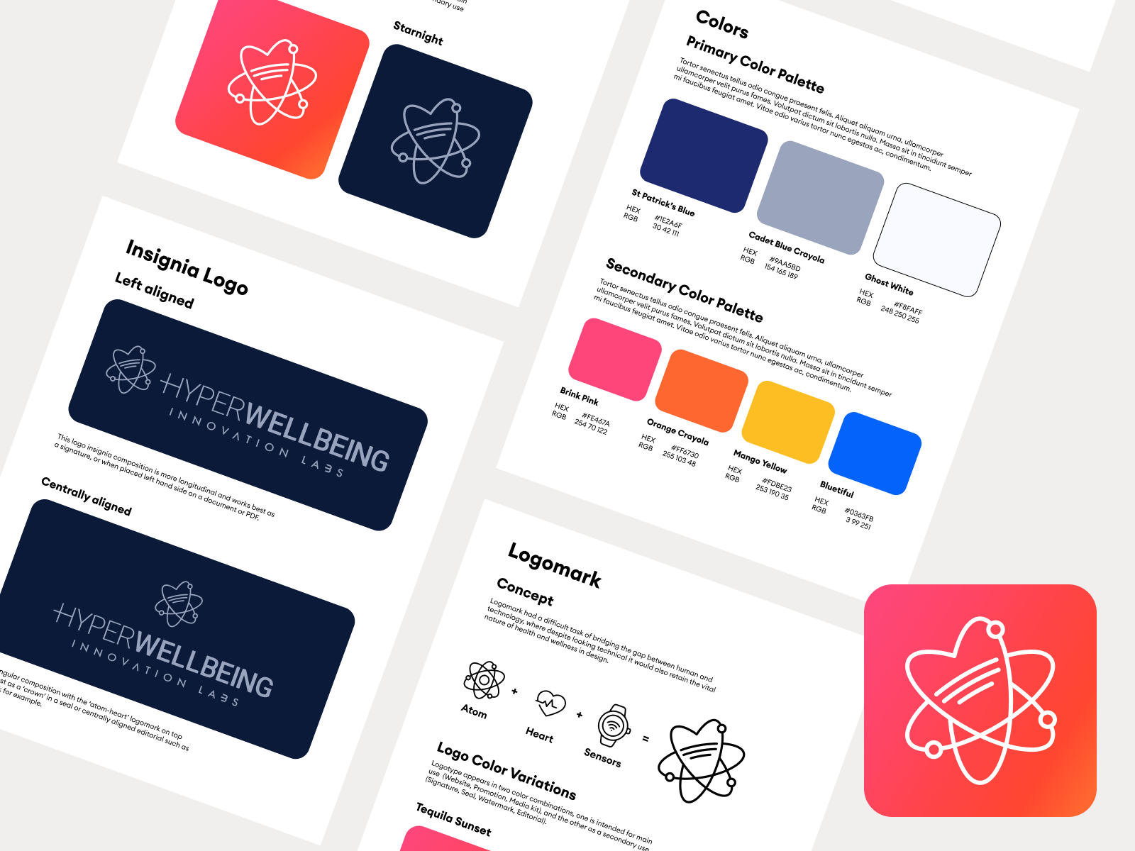 Hyper Wellbeing Brand Guidelines by Seb Stevcevski on Dribbble