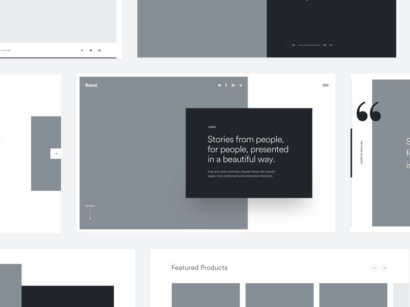 UI Kit by Stefano Peschiera on Dribbble
