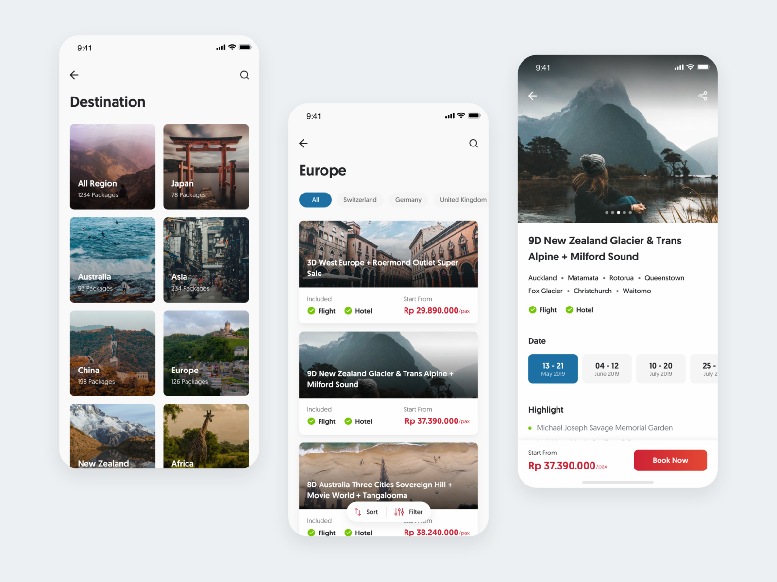 Tour Booking App - Ui Design by Arif Pujiadi Rahman on Dribbble