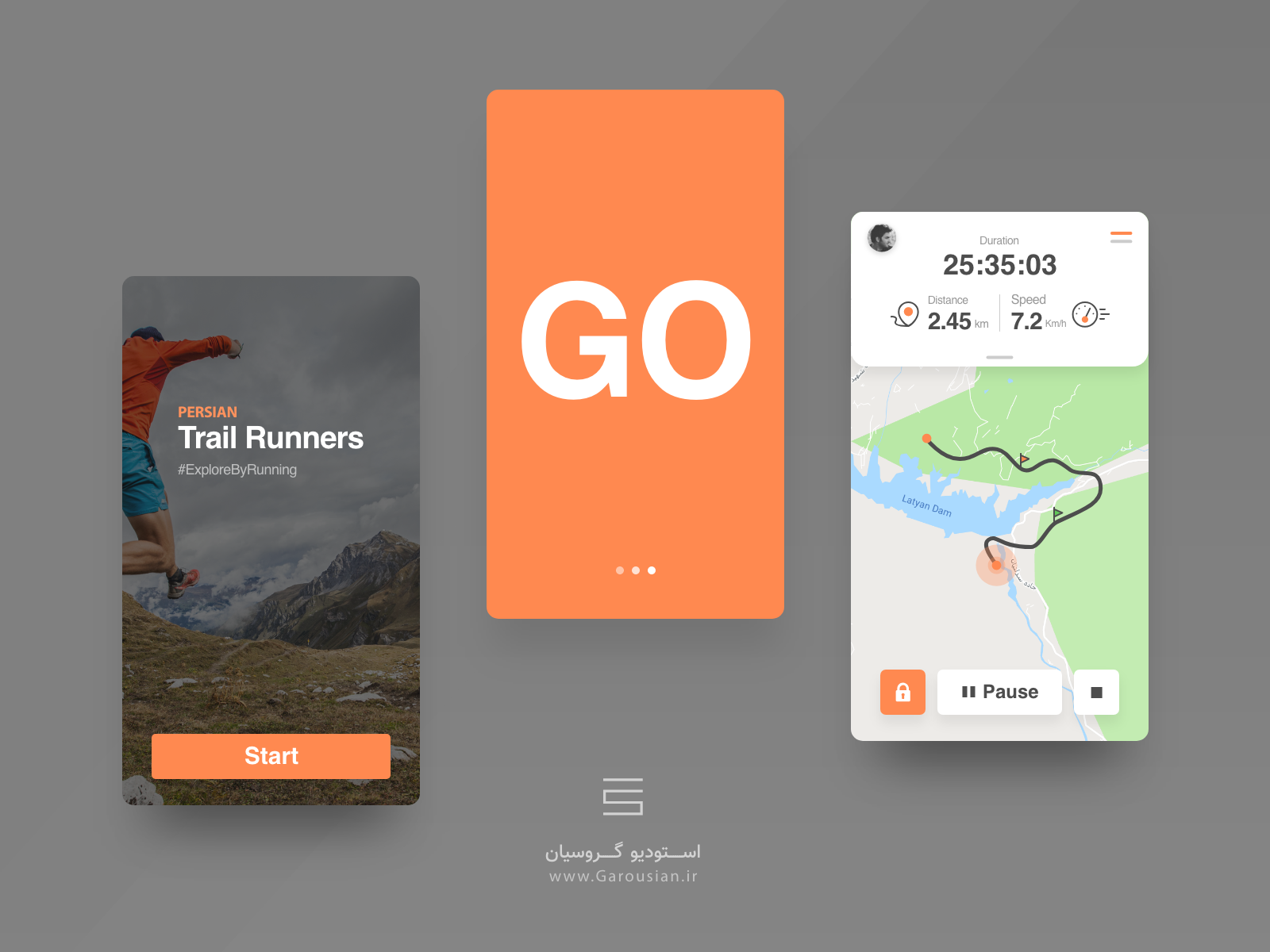 Running App Concept by Masoud Garousian on Dribbble