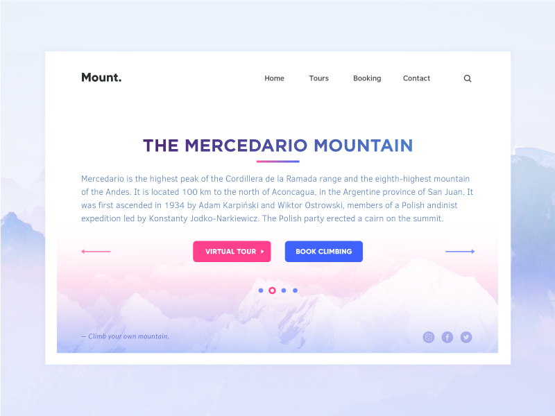 Web Design excercise by Filippo Borghetti on Dribbble