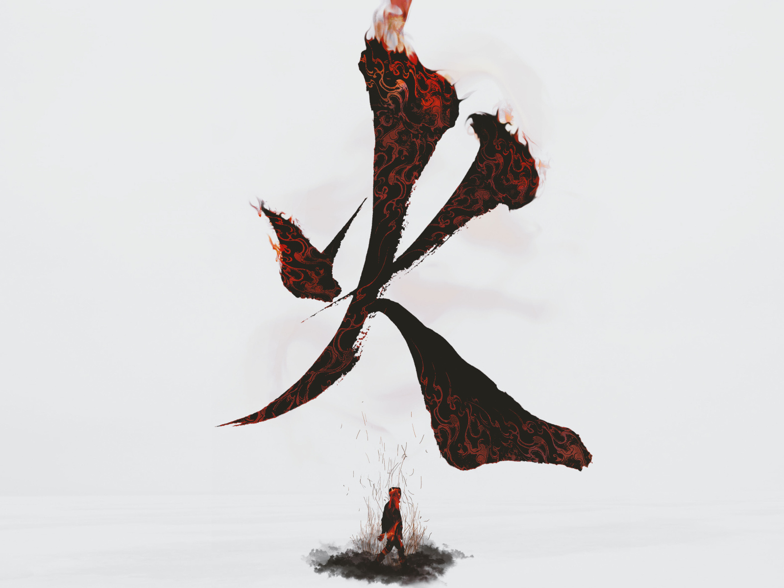 Japanese Calligraphy of "Fire" by Senecalligraphy on Dribbble