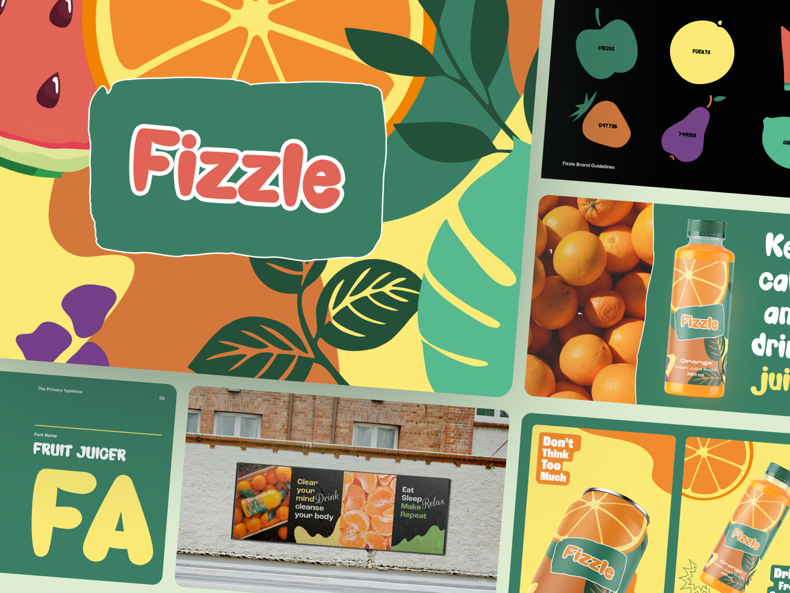 Fizzle Brand Guidelines by Orix Branding for Orix Creative on Dribbble