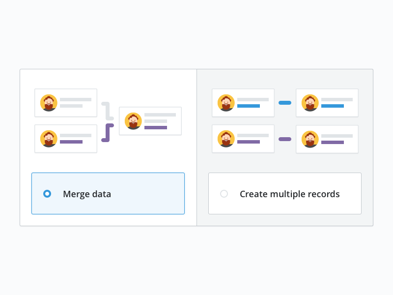 Import - Duplicated data by Cesar Zeppini for Pipedrive on Dribbble