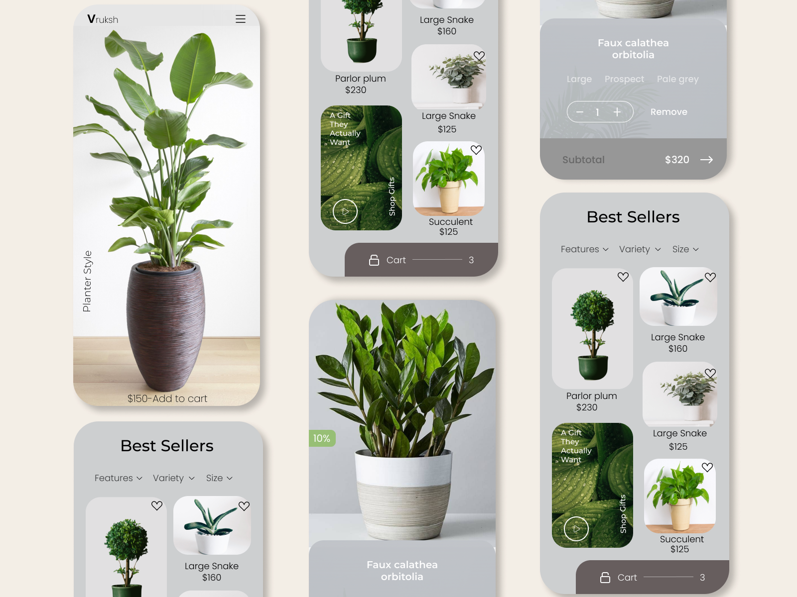 Plant Shop App by Priya Polnati on Dribbble