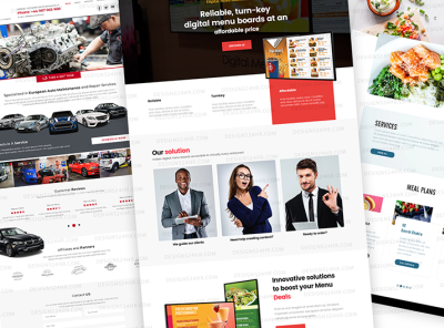 Website UI/UX Designs by DanRajput on Dribbble