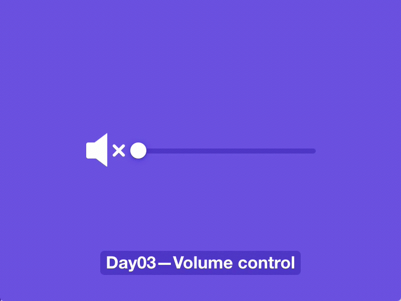 Day03-Volume Control by HOLOBABY on Dribbble