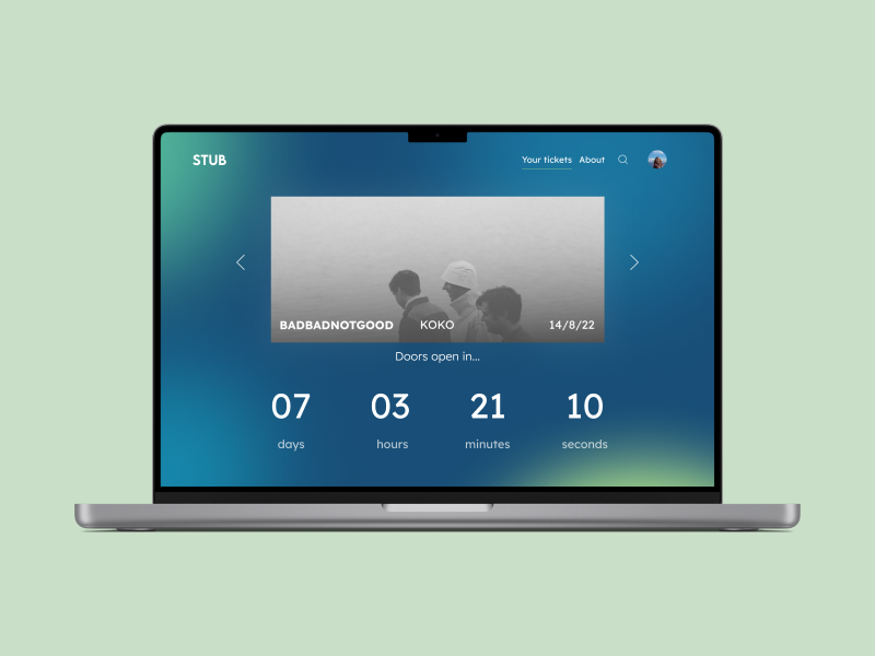 Daily UI #014 - Countdown Timer by Sam Cahalin on Dribbble