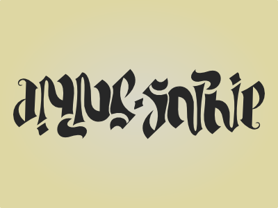 An ambigram by Jelmer de Boer on Dribbble