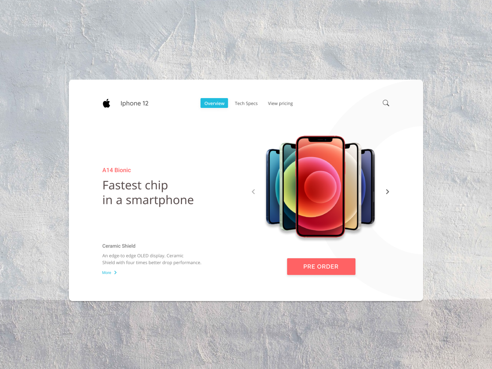 Iphone 12 webpage design by Md Wahidur Rahman on Dribbble