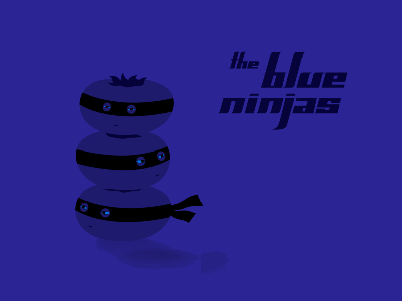 The Blue Ninjas by Kate Adkins on Dribbble