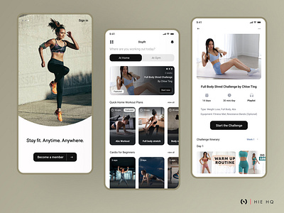 Stay Fit App UI Design by Jyoti Singh for HQ on Dribbble