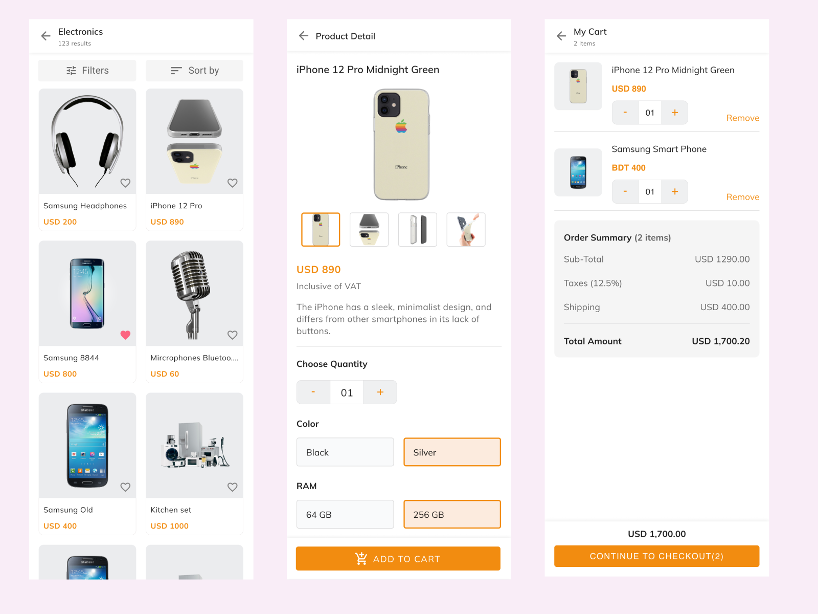Shopping app by Jurme Tenzin on Dribbble