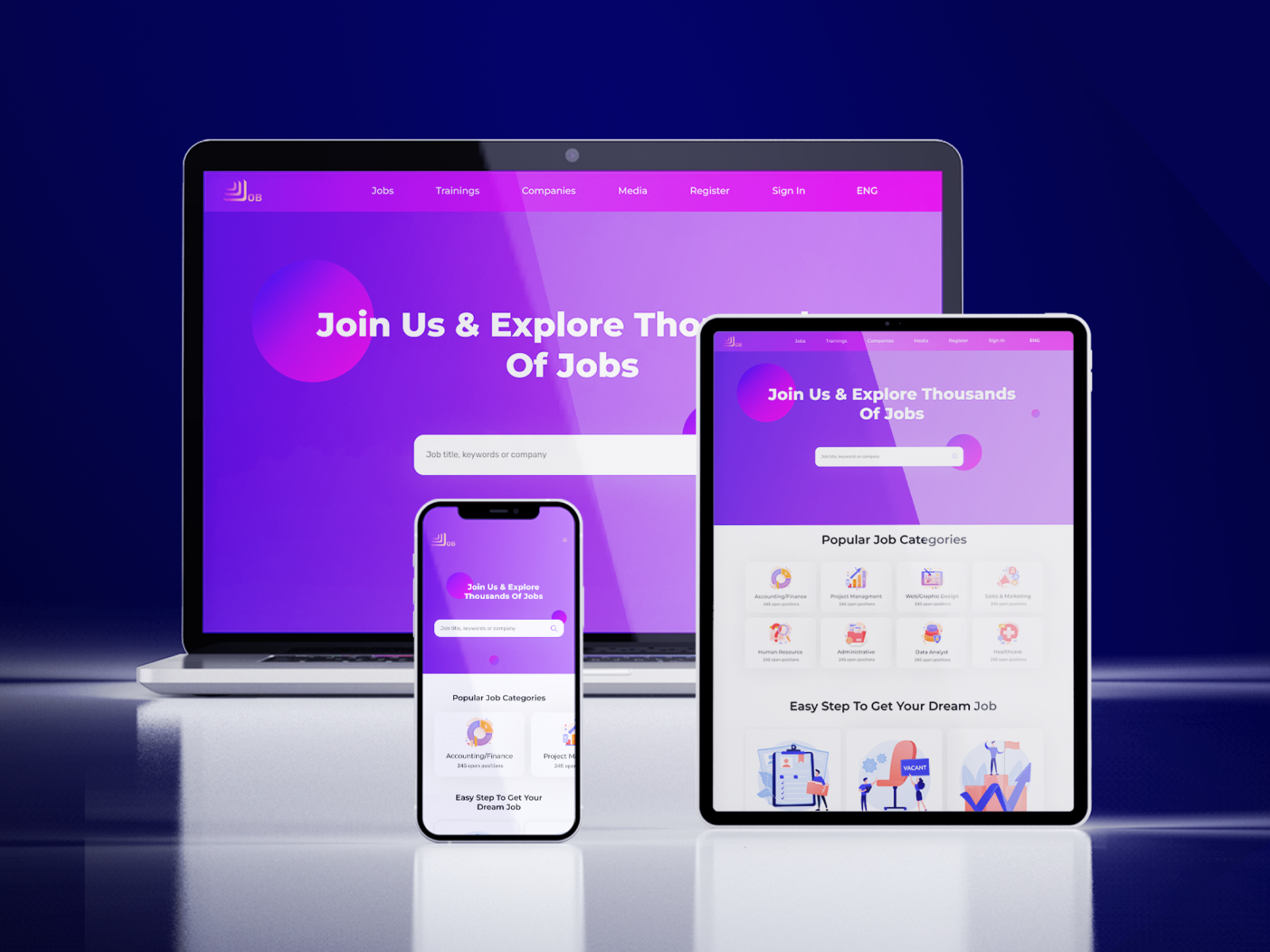 Job Board by Alvard Bareghamyan on Dribbble