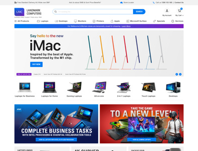 Landmark Computers - Our Work by MICHAEL on Dribbble