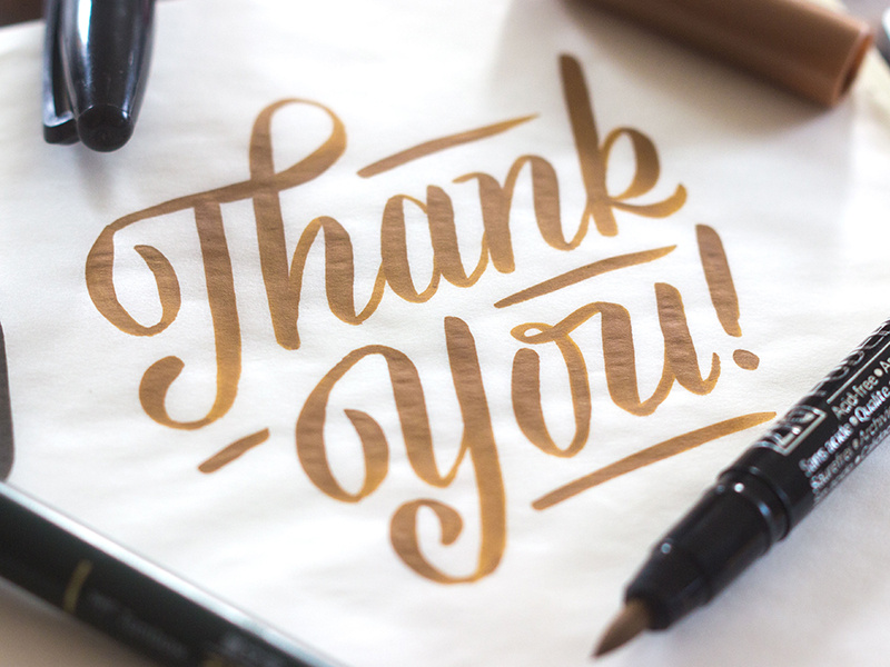 Thank Ya by Ross Moody on Dribbble